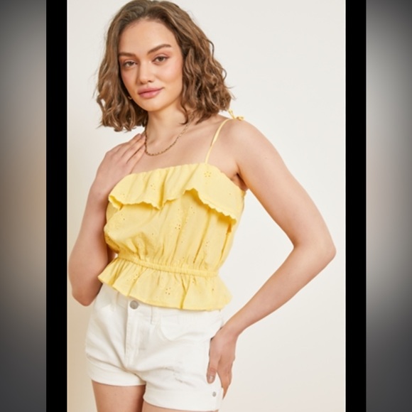 Love Tree | Tops | Womens Love Tree Lace Eyelet Tank Top Crop Top ...